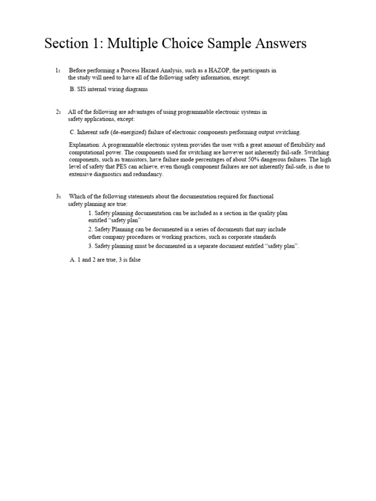 CFSE Webpage Exam Sample Q and A-4-6 | PDF | Safety | Systems Engineering