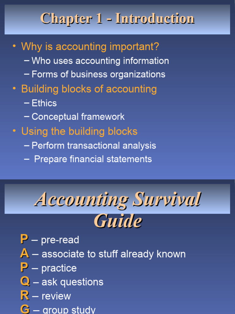 Chapter 1 Presentation | PDF | Accounting | Revenue