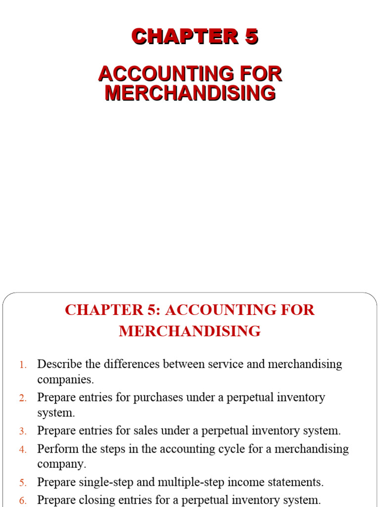 Chapter 5 Inventory Accounting | PDF | Debits And Credits | Expense