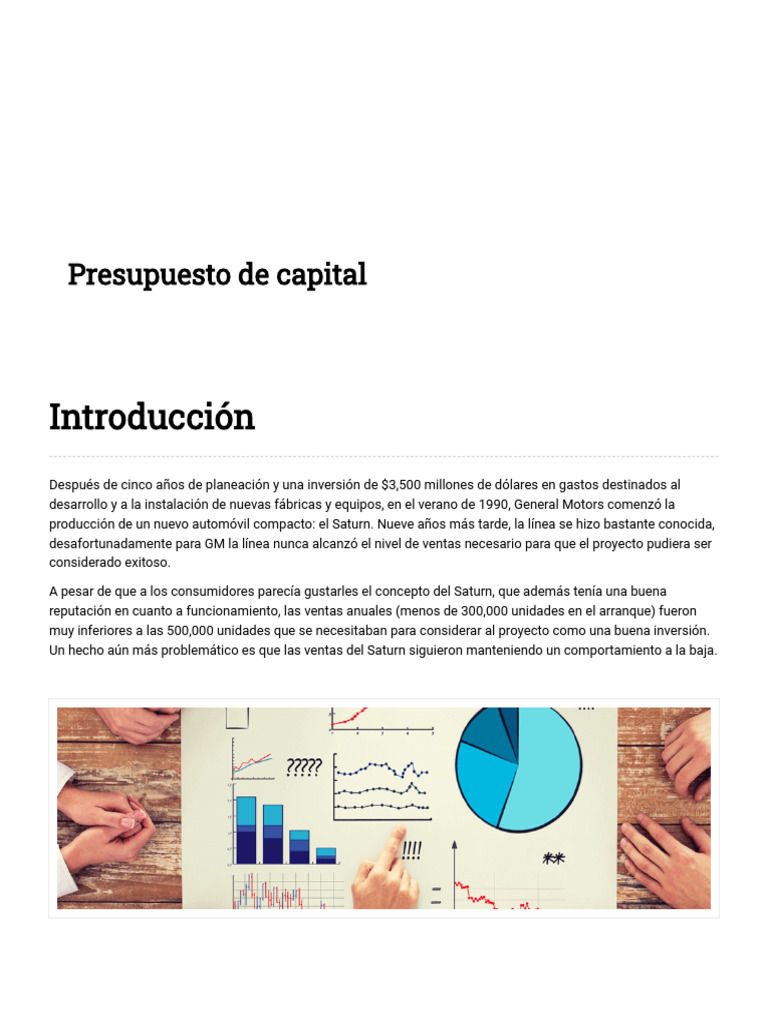 Presupuesto de Capital | PDF