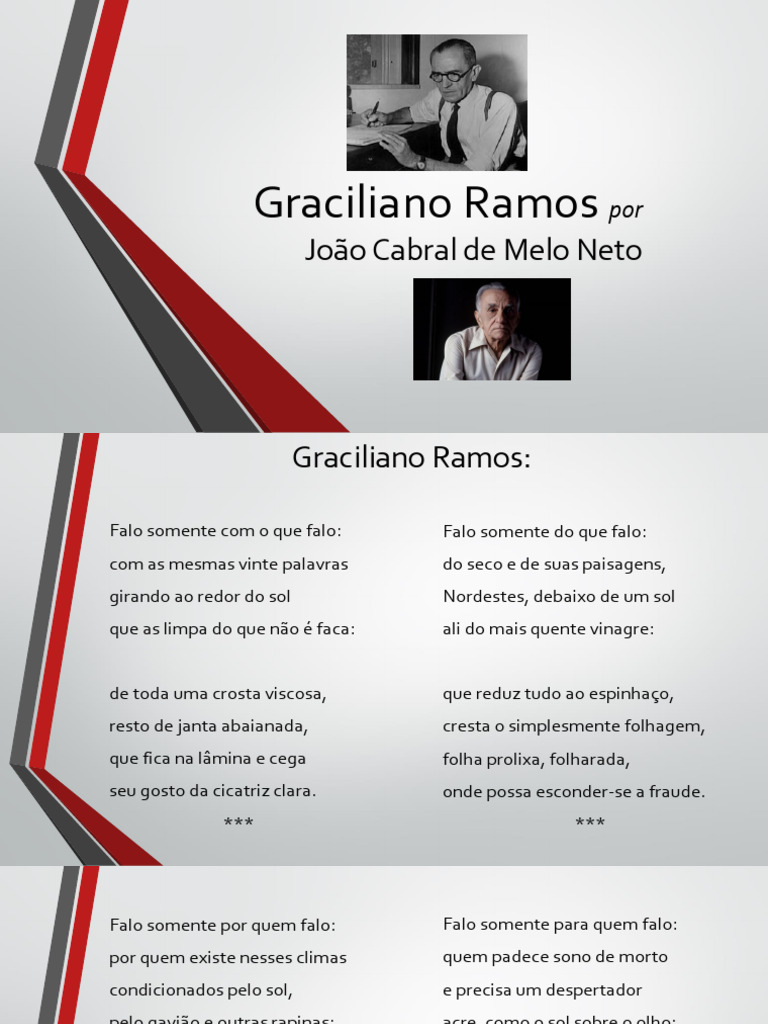 Graciliano Ramos Por João Cabral de Melo Neto | PDF