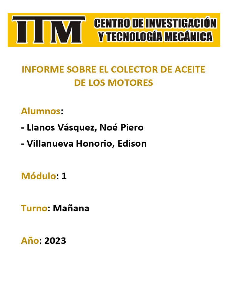 Informe Del Carter | PDF