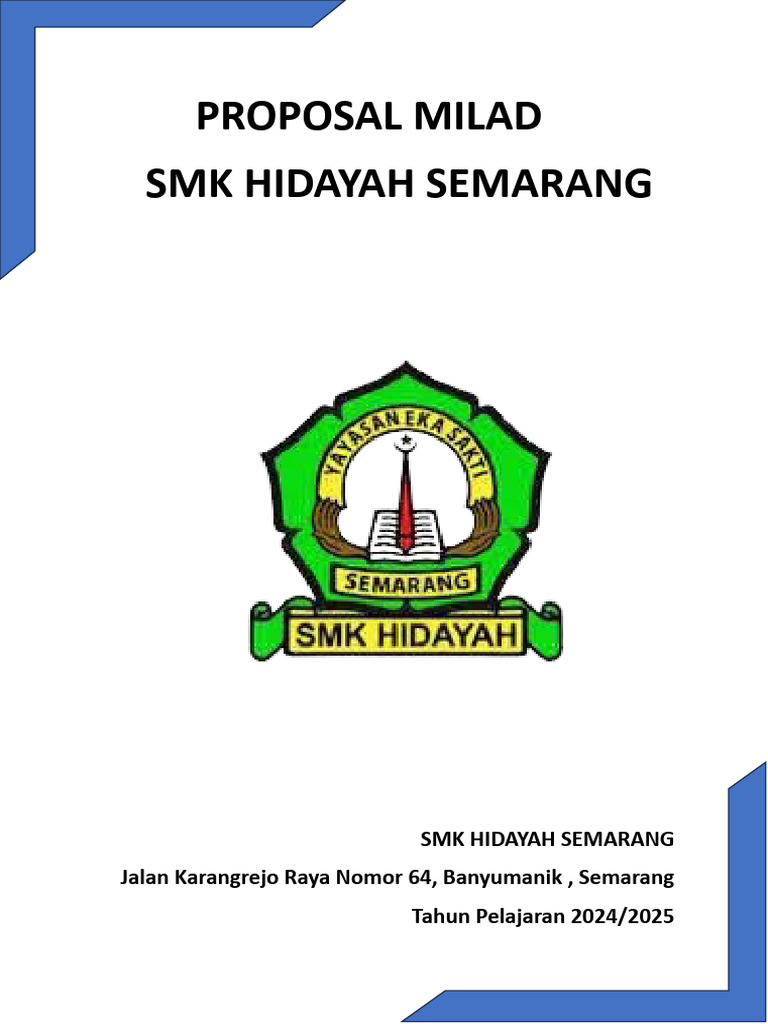 Proposal Milad | PDF | Kesehatan Holistik | Karier & Perkembangan