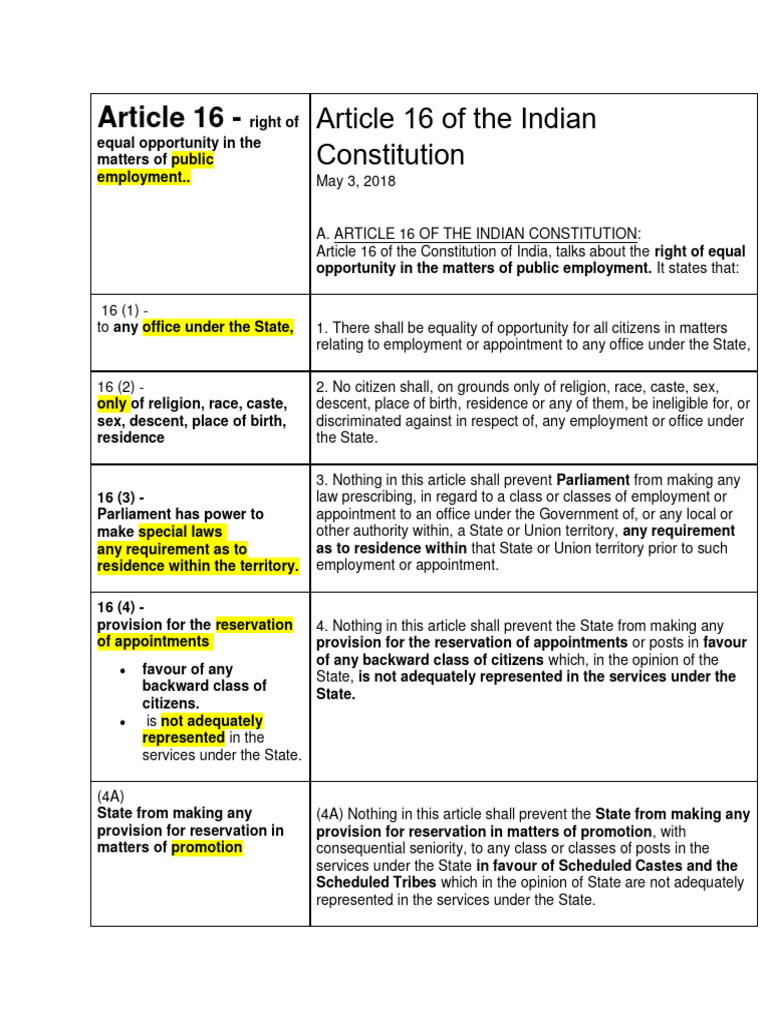 Article 16,17 and 18 | PDF | Social Science
