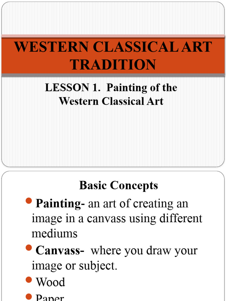 1st - Painting of The Western Classical Art | PDF