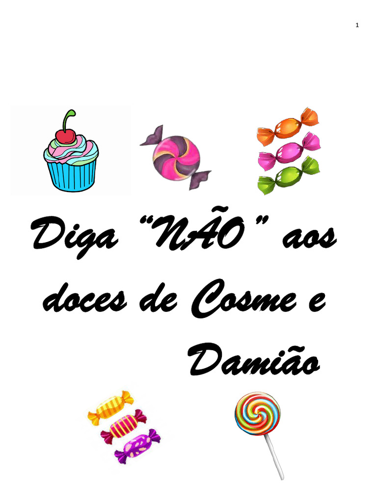 Diga Não aos Doces de Cosme e Damião | PDF