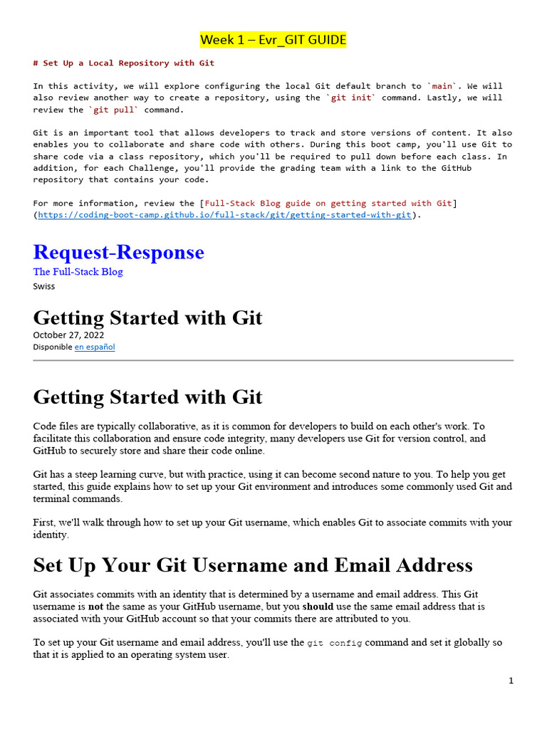 Request-Response: Getting Started With Git | PDF | Computer File ... Request-Response: Getting Started With Git | PDF | Computer File ...