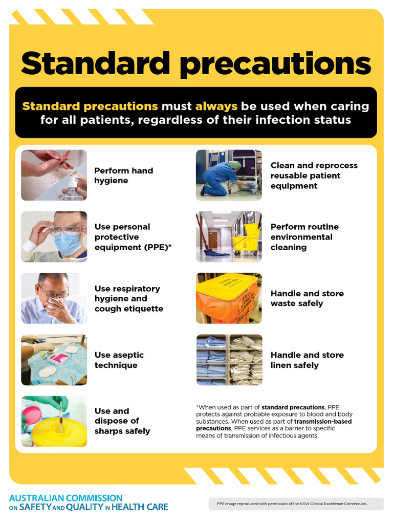 Acsqhc A3 Poster Standard Precautions PDF Print Version | PDF