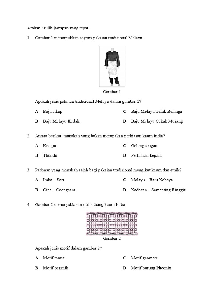 PENTAKSIRAN SETARA - PSV TING 3 | PDF