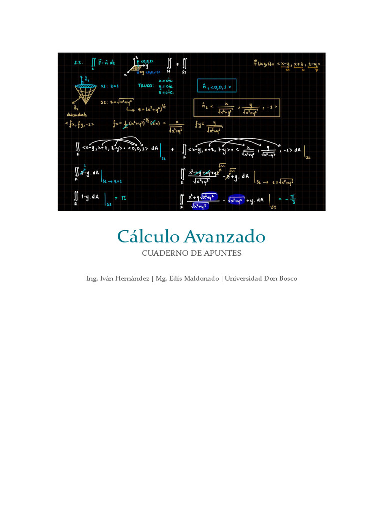Libro de Apuntes - Cálculo Avanzado | PDF