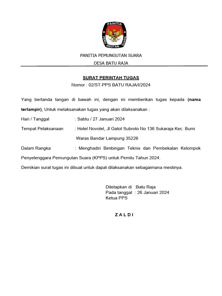 Panitia Pemungutan Suara | PDF