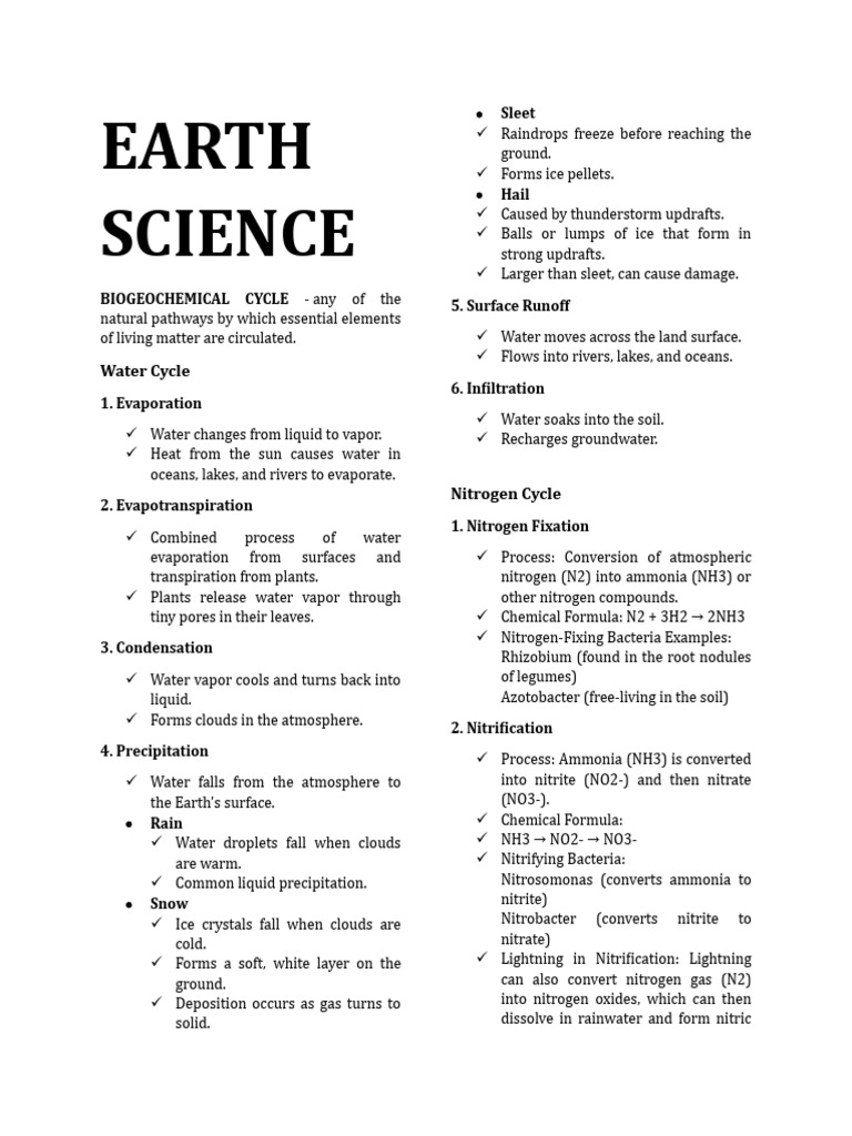 EARTH SCIENCE Handouts Week 2 | PDF