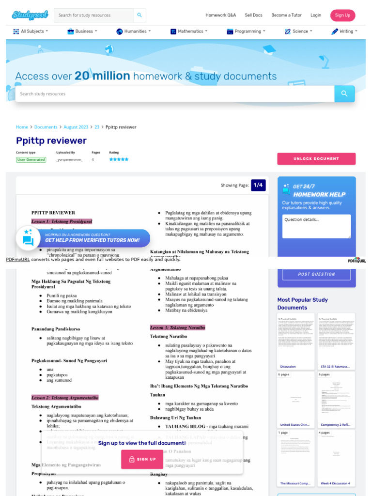 Documents 32148678 Ppittp-Reviewer | PDF