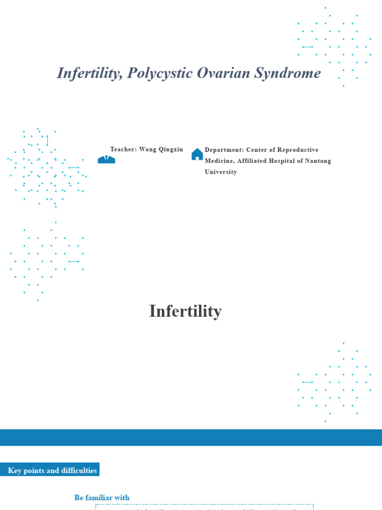 Infertility Notes | PDF | Polycystic Ovary Syndrome | Infertility