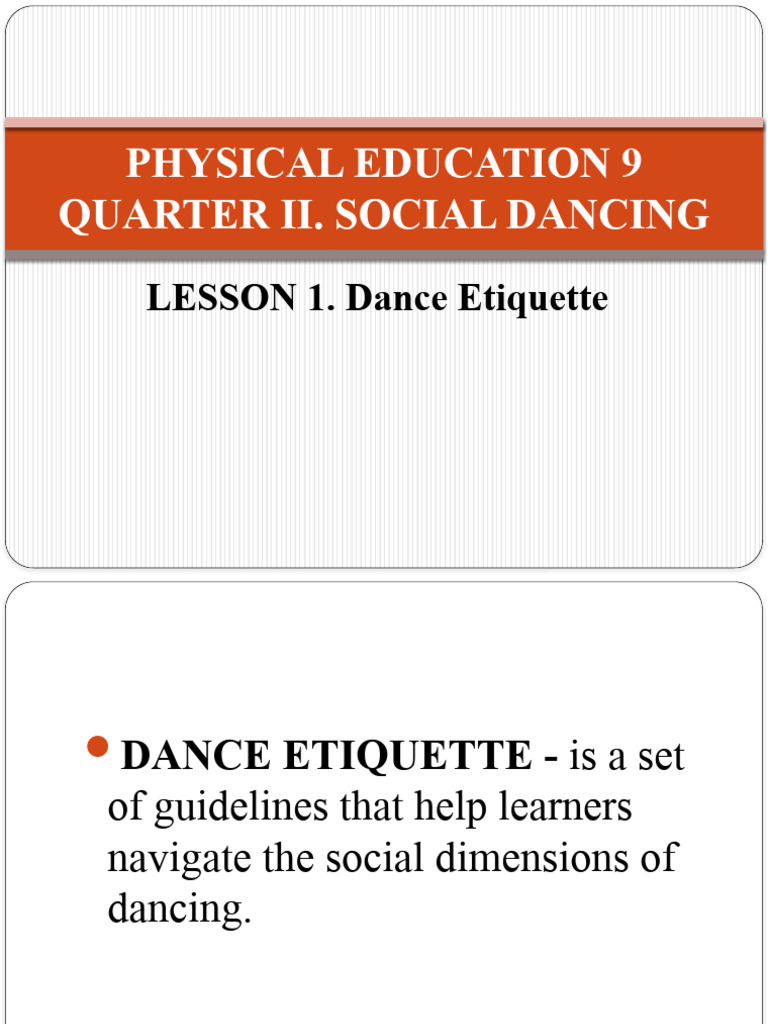 2ndQ. Social Dancing | PDF | Lifestyle
