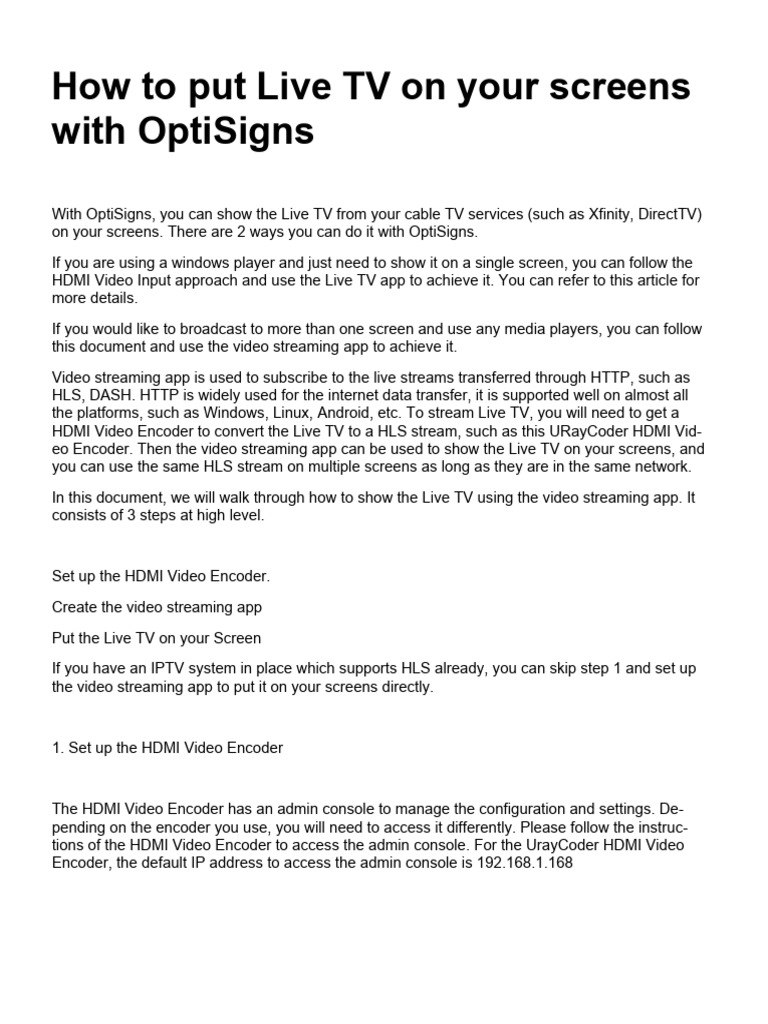 Opti | PDF | Streaming Media | Computing