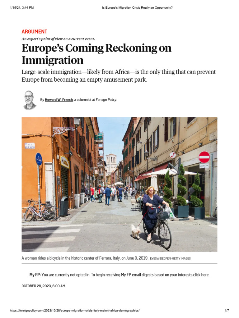 French - Europe Immigration | PDF | Immigration | Human Migration