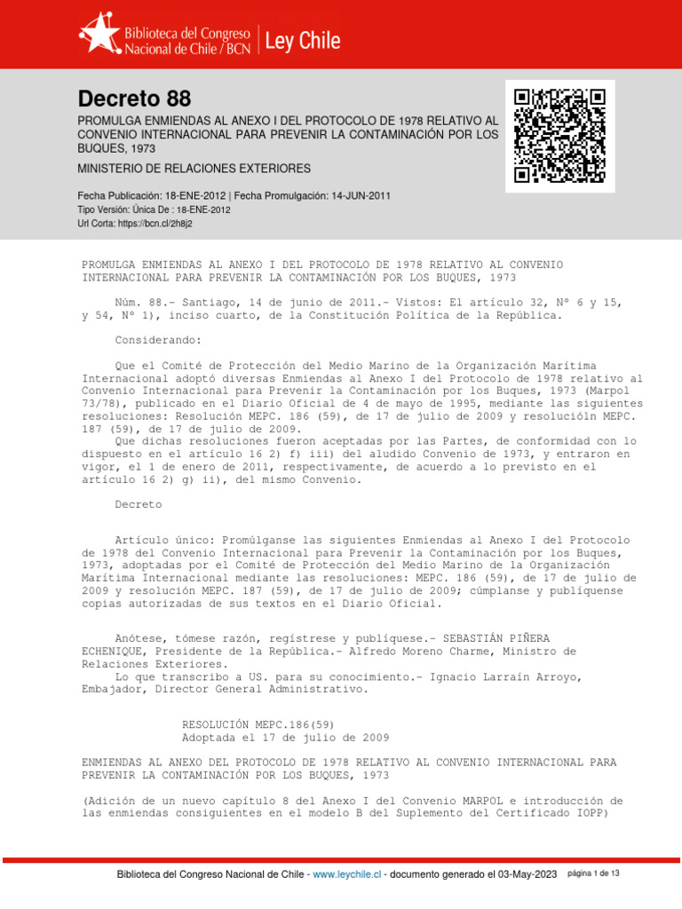 Decreto 88 - 18 ENE 2012 | PDF | Tecnología