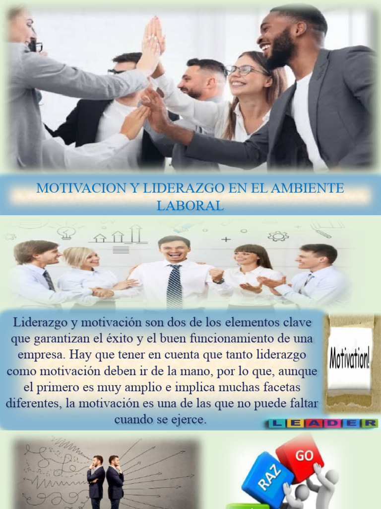 Motivacion y Liderazgo en El Ambiente Laboral | PDF | Motivación ...