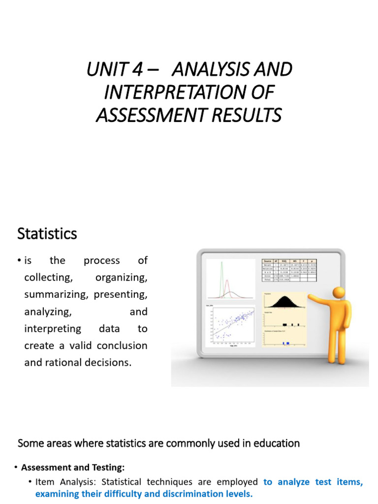 Unit 4 Analysis and Interpretation of Assessment Results | PDF ...