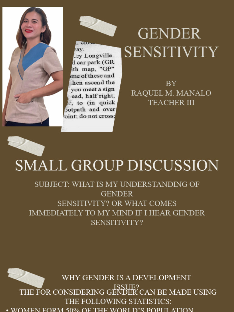 Gender SENSITIVITY | PDF | Gender | Gender Studies