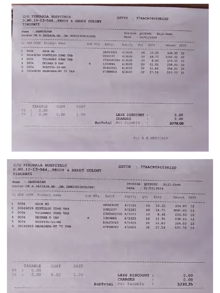 Medical Bill Compressed | PDF