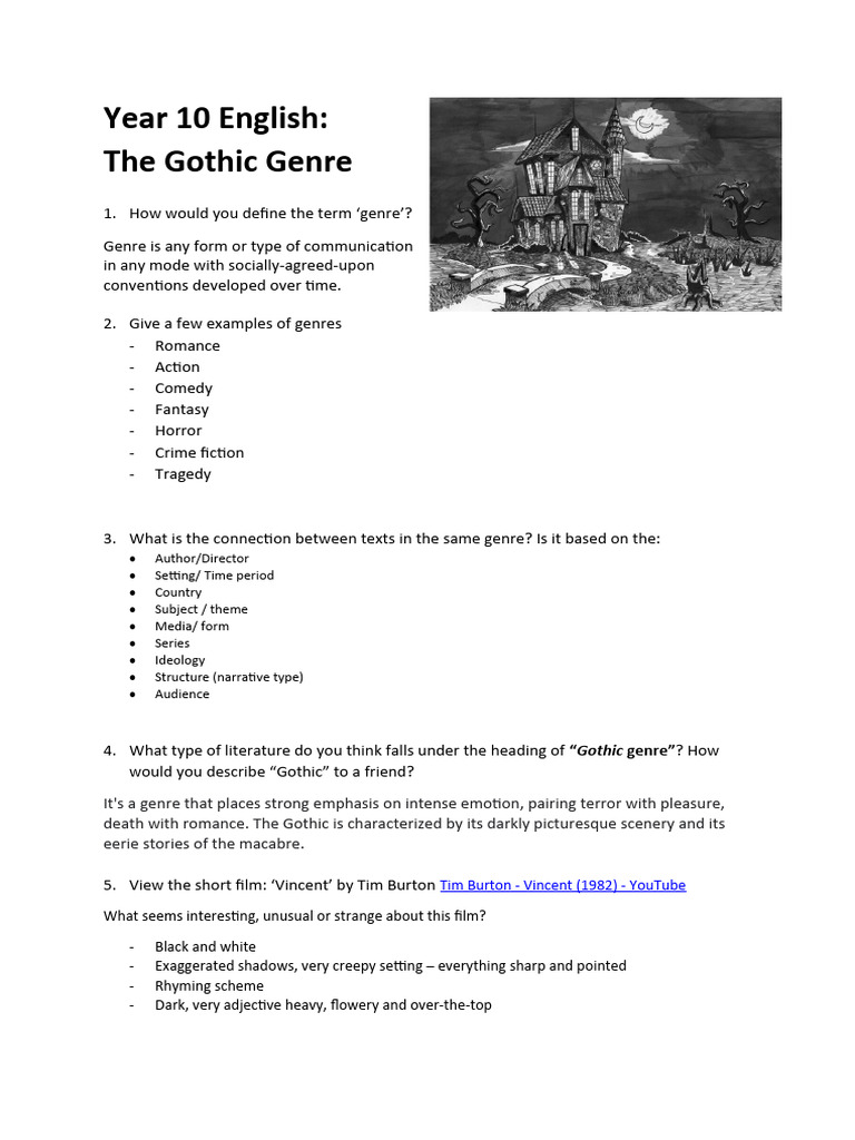 Intro To Gothic | Download Free PDF | Gothic Fiction | Genre