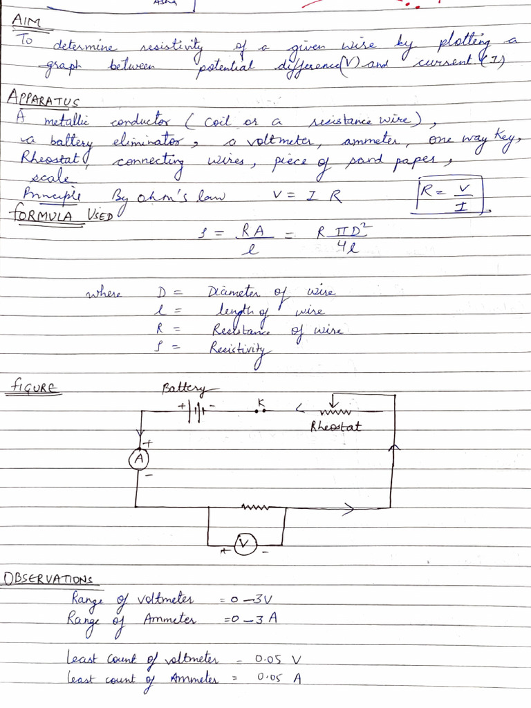 Physics Pratical File | PDF