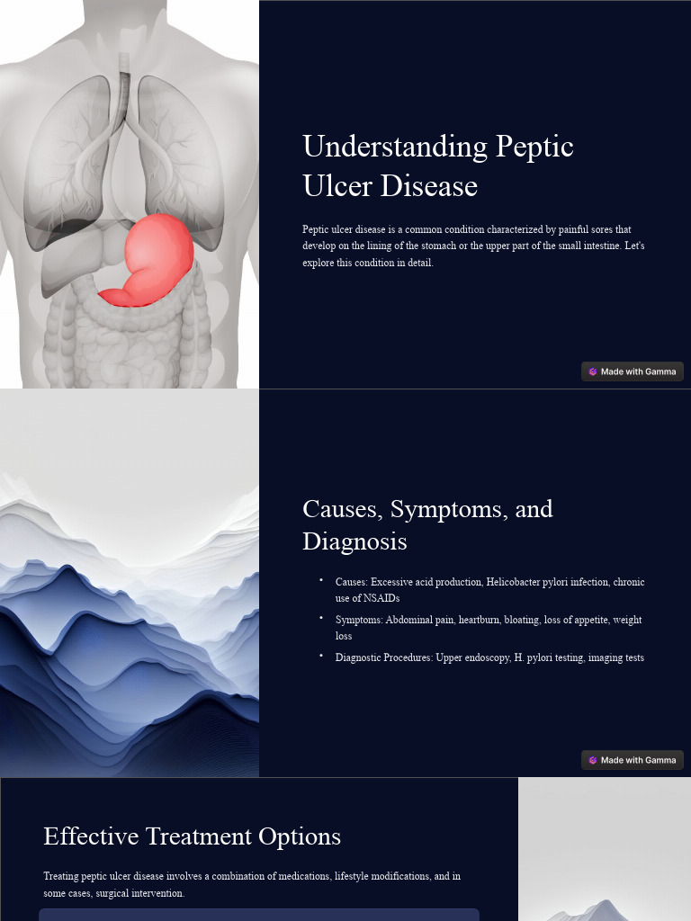 Understanding Peptic Ulcer Disease | PDF | Clinical Medicine | Epidemiology