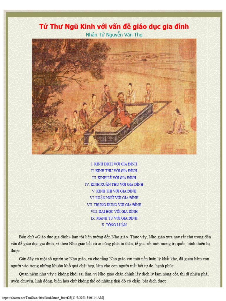 Tu Thu Ngu Kinh | PDF