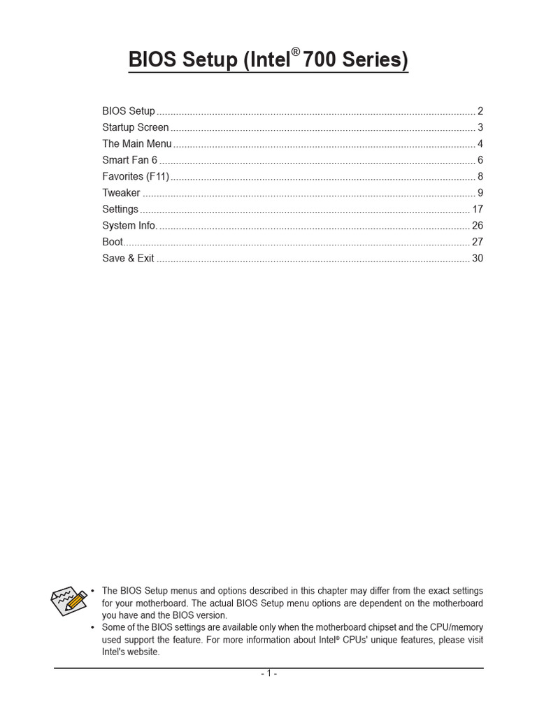 MB Manual Intel700-X-Bios e | PDF | Bios | Booting