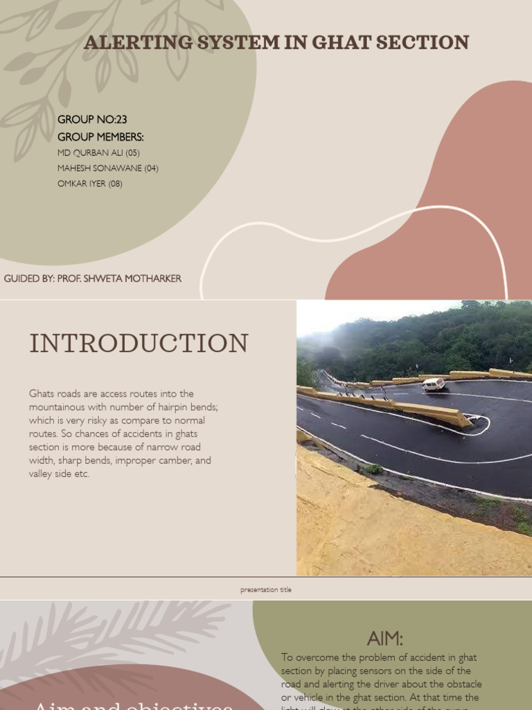 Alerting System in Ghat Section Final Review | PDF