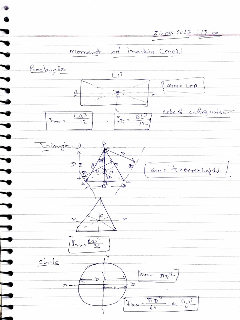 Shailendra- Moment of Inertia Solution | PDF Shailendra- Moment of Inertia Solution | PDF