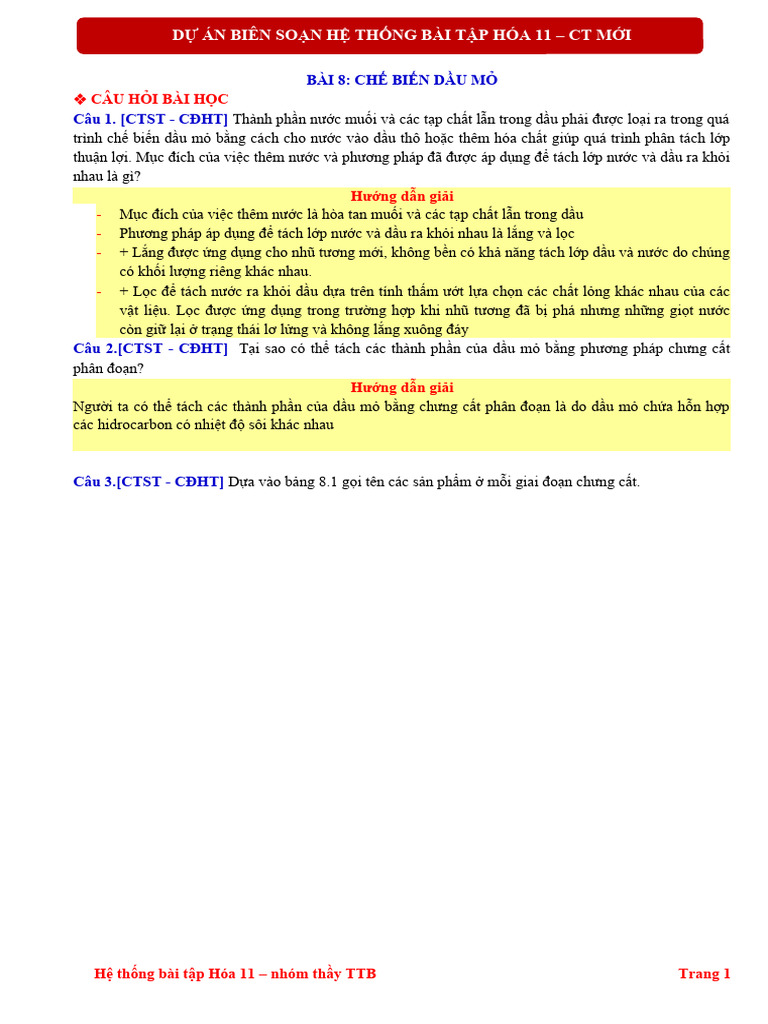 Bai 8 - CTST - Che Bien Dau Mo - Nhàn Lê | PDF
