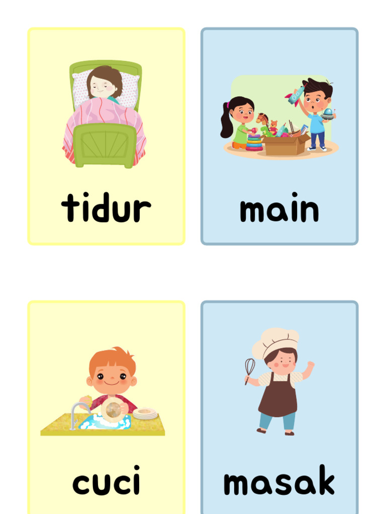 Kartu Kata - Kata Kerja | PDF