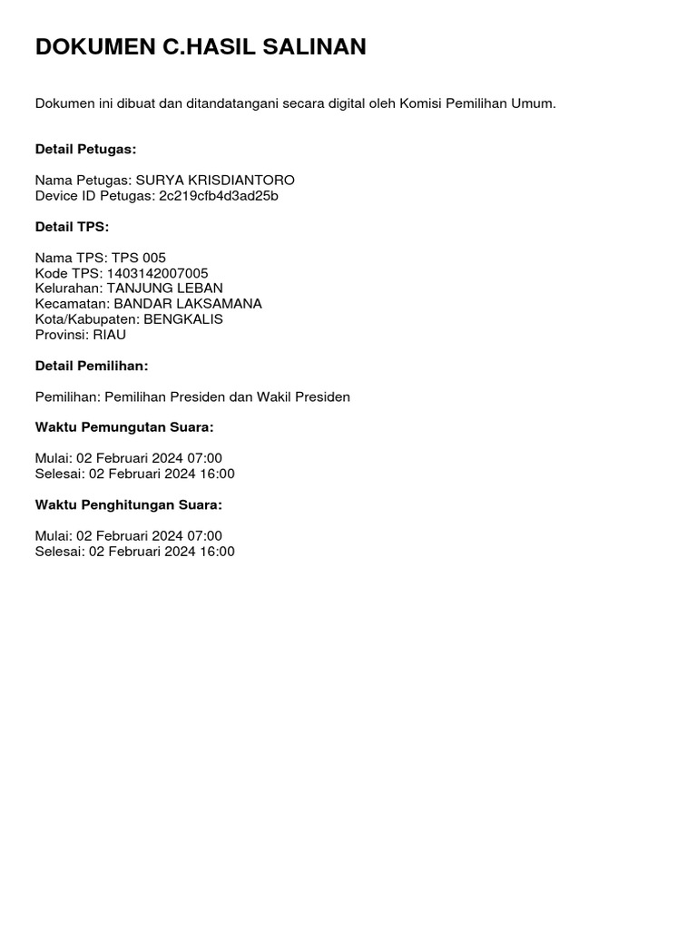 Salinan C Hasil PPWP Nasional11403142007005 | PDF