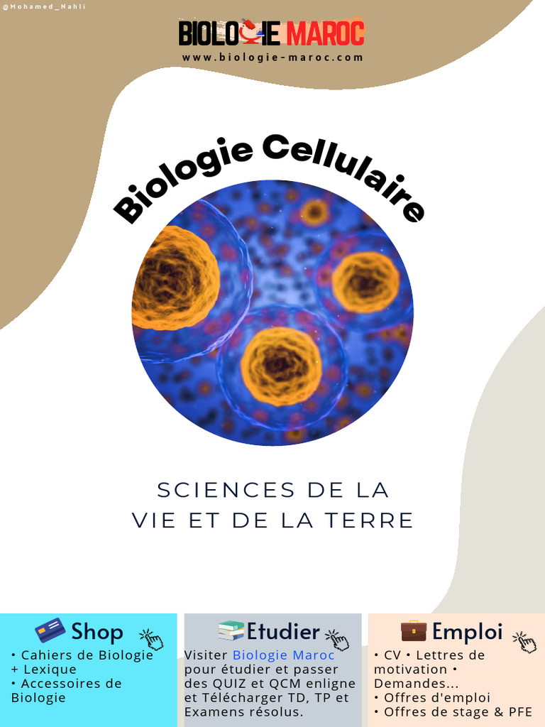 Bio Cell Cours Complet de Biologie Cellulaire | PDF