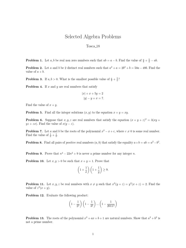 Algebra_Eng | PDF | Equations | Real Number