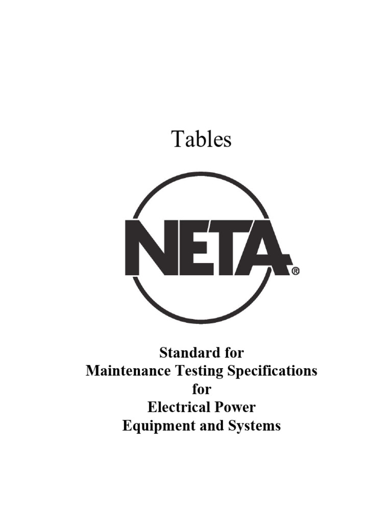 NETA Megger Values | PDF