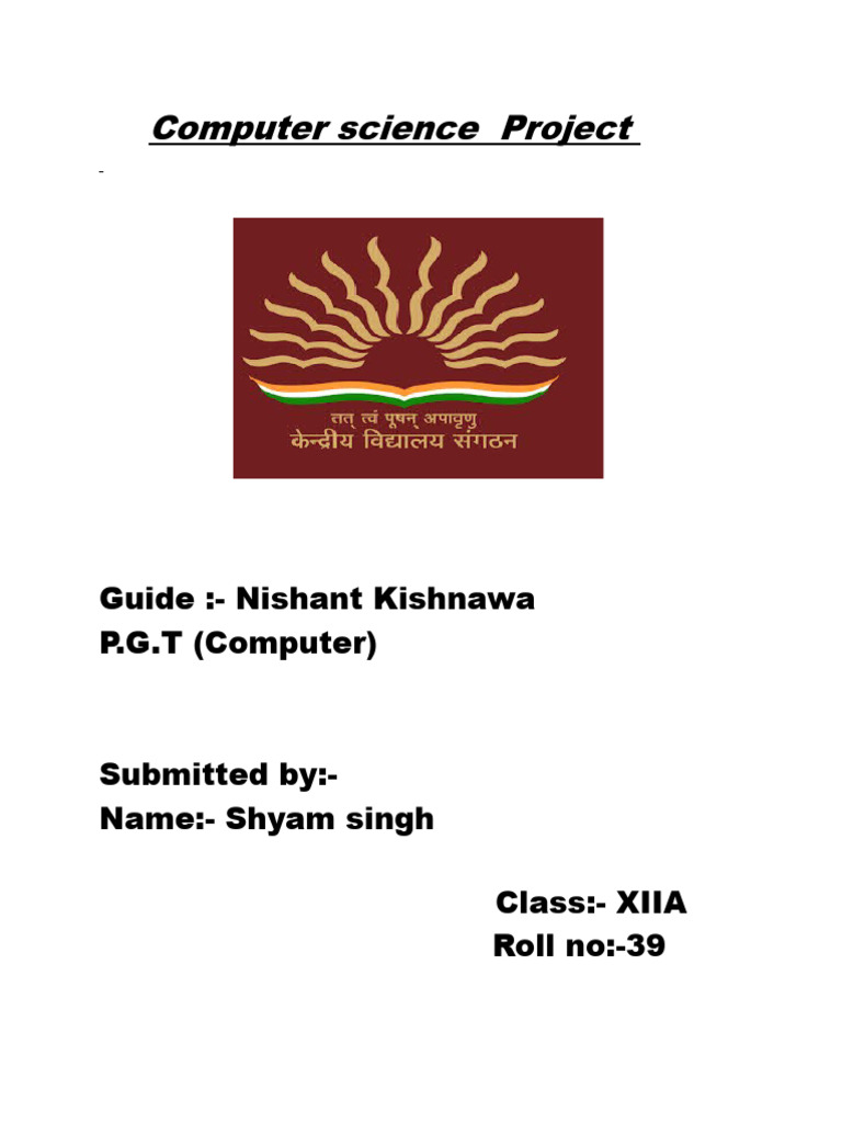 Computer Genius: Student Project Guide | PDF | Computers