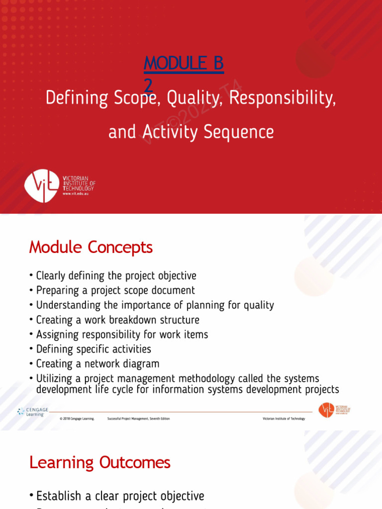 Module B 2-Defining Scope, Quality, Responsibility, And Activity ...