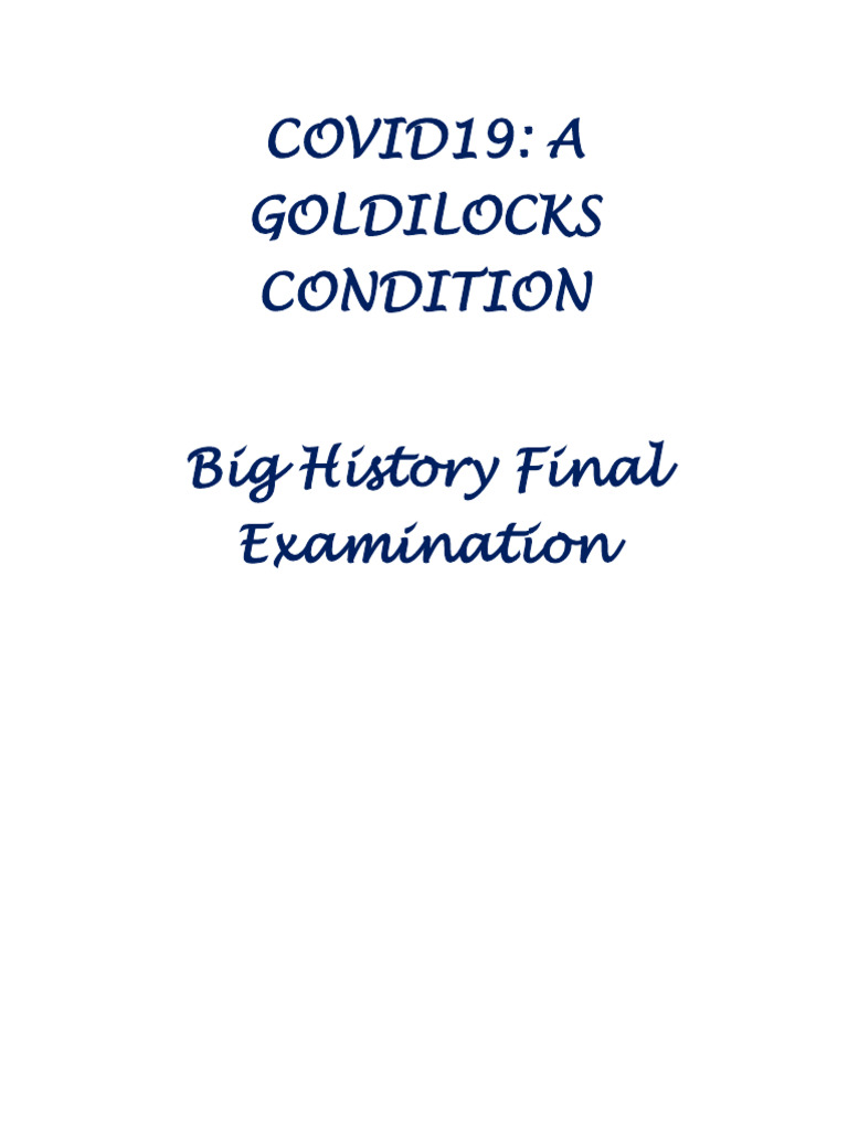 FINAL EXAM - Crowdsourcing COVID19 A GOLDILOCKS CONDITION | PDF ...