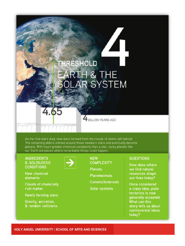 Lesson 7 Threshold 4 - Earth and The Solar System | PDF