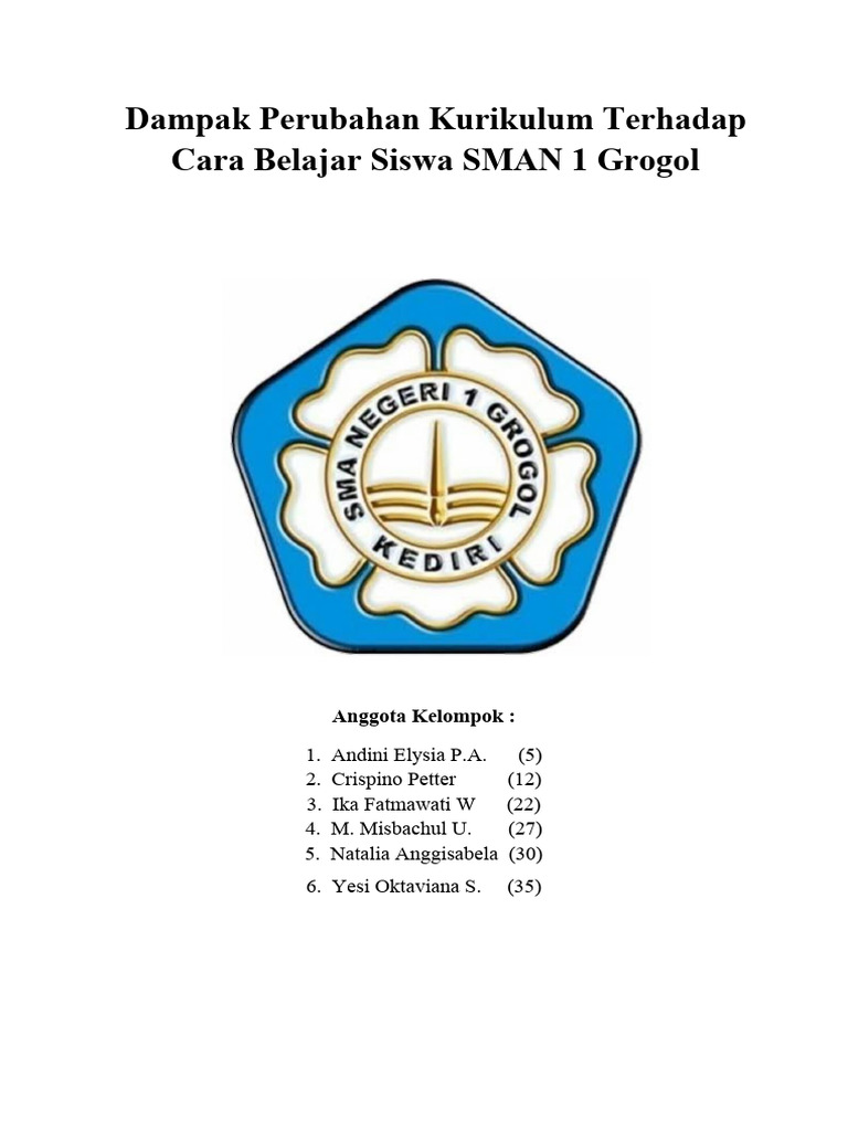 Dampak Kurikulum Merdeka di SMAN 1 Grogol | PDF