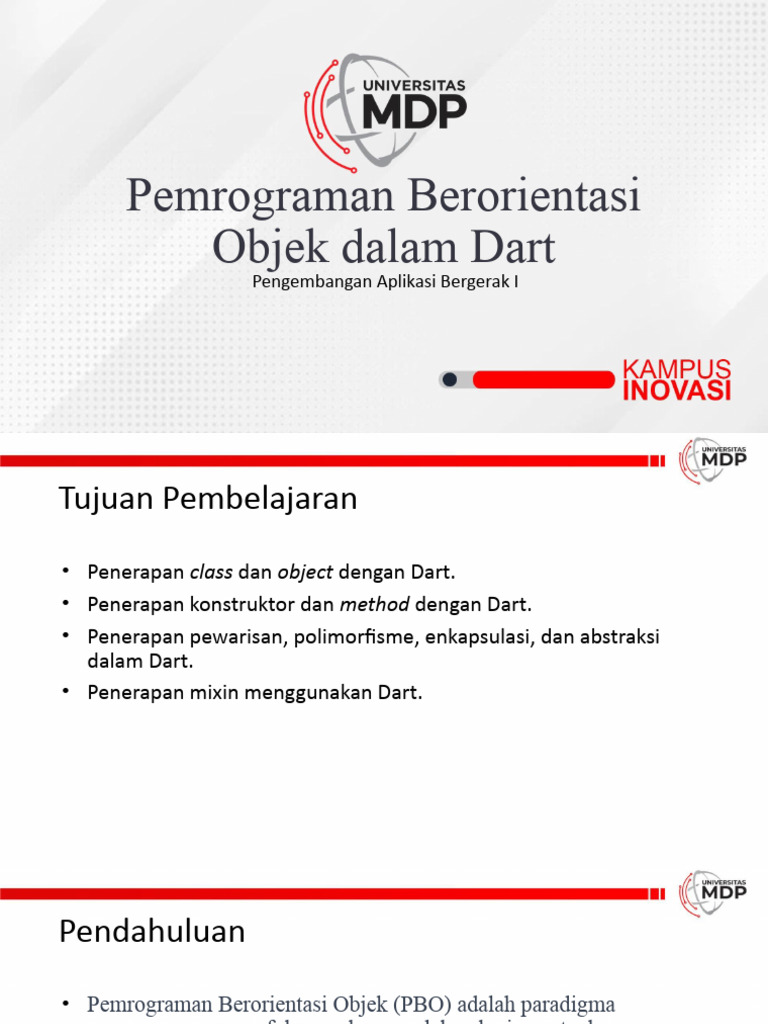 Pemrograman Berorientasi Objek Dalam Dart | PDF | Komputer