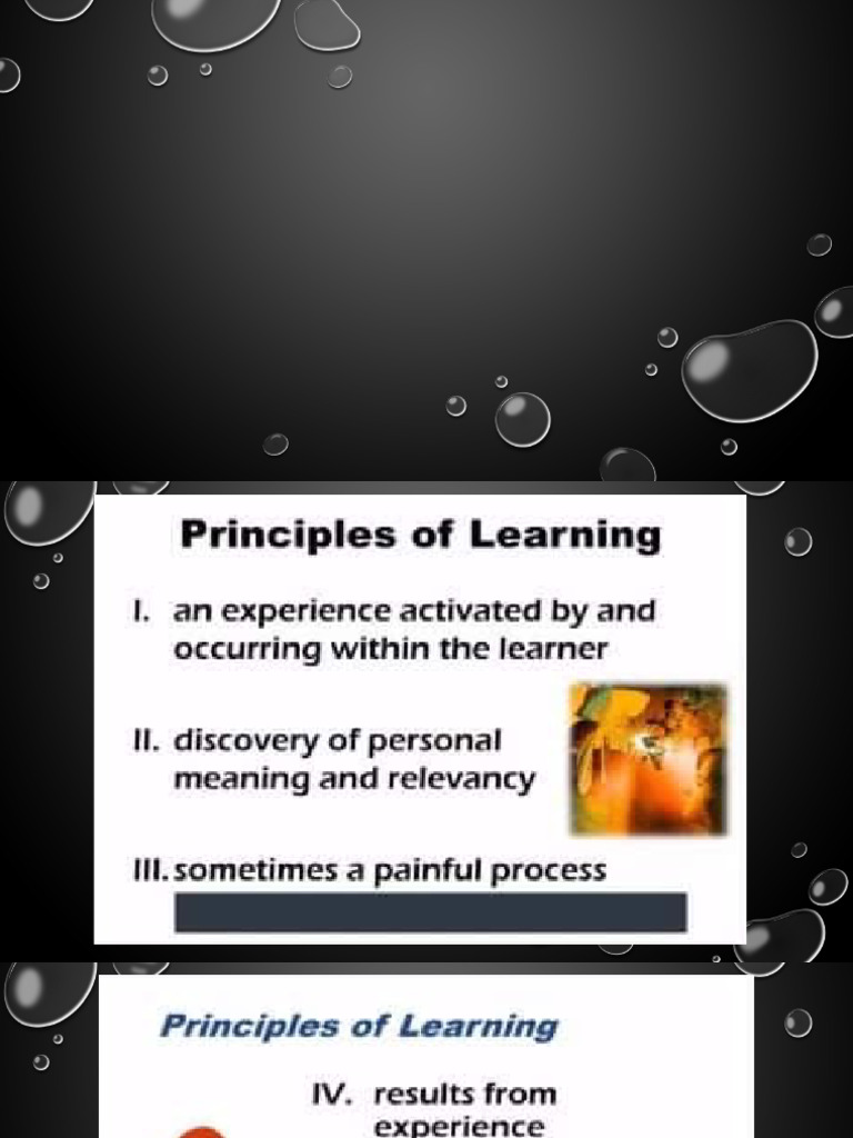 Principles of Learning | PDF