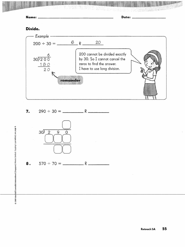 Math in Focus Reteach 5a-61 | PDF