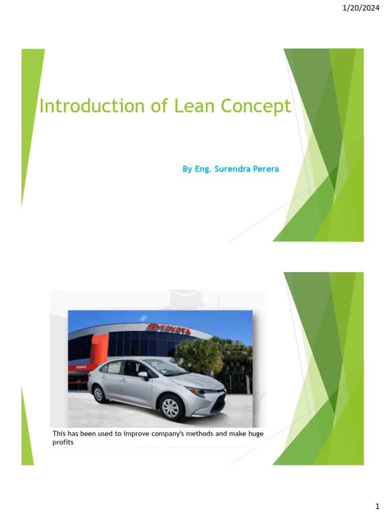 4.1.Introduction to Lean Concept | PDF