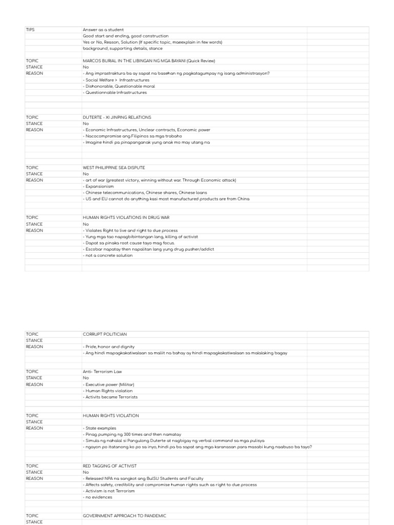PREPARATION Stance | PDF