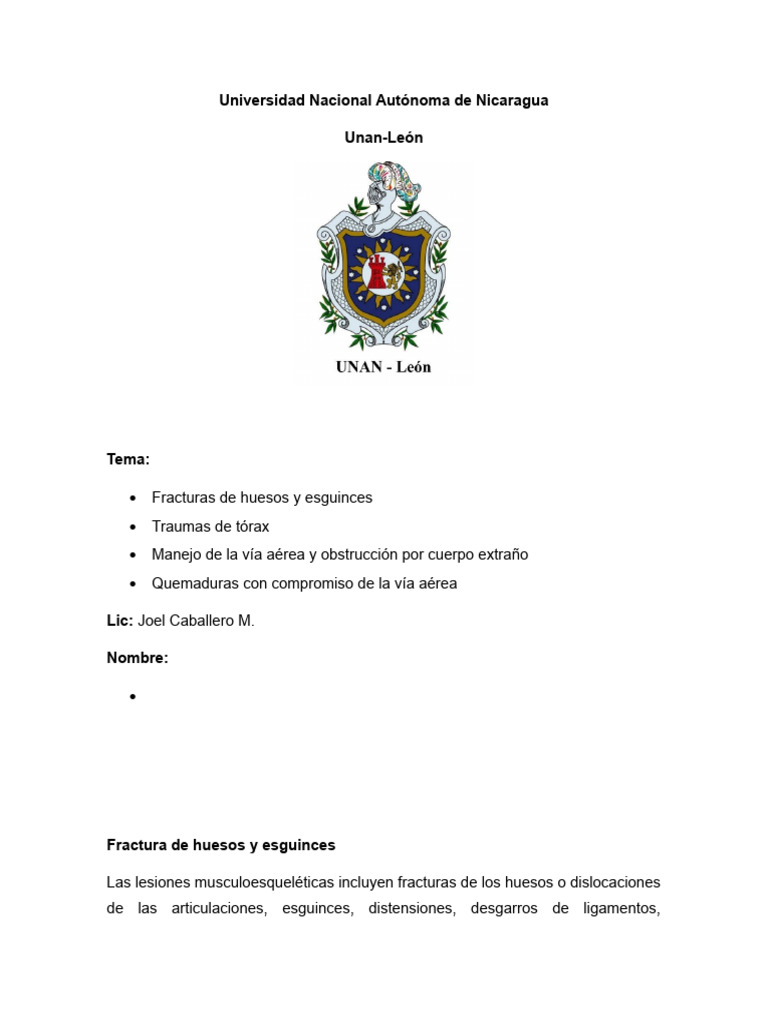 Guía Editada | PDF | Lesión | Emergencias Médicas